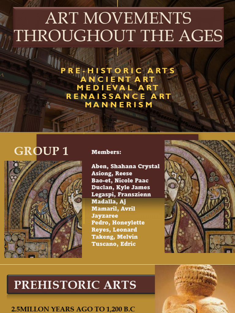 Art Movements Throughout The Ages | PDF | Medieval Art | The Arts