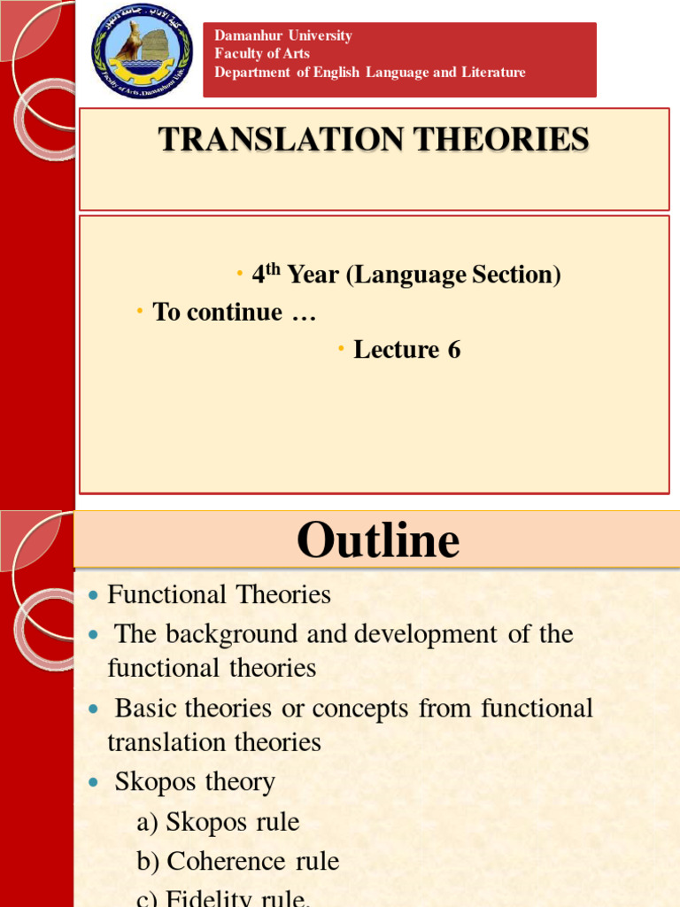 Translation Theories | PDF | Translations | Liberal Arts Education