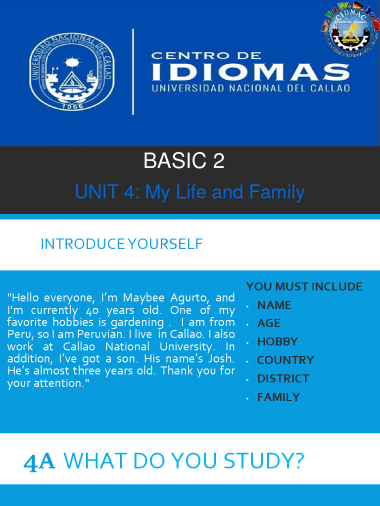 Basic 2 Class 1 | PDF