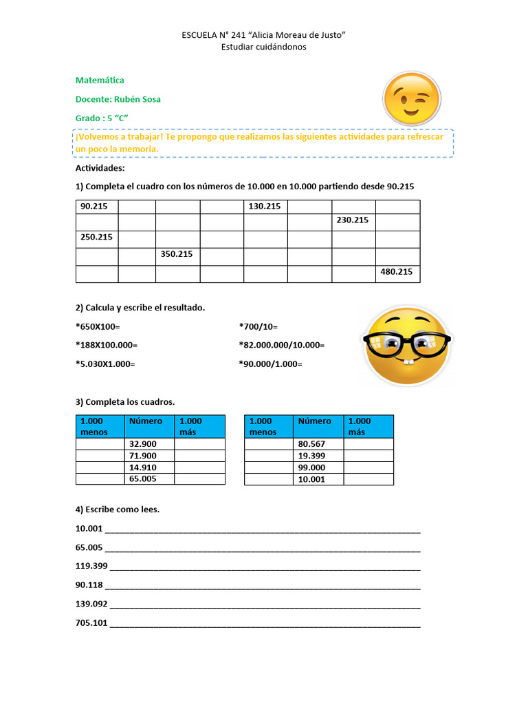 5to. Matemática para Escuela | PDF | Finanzas y dinero | Métodos y ...