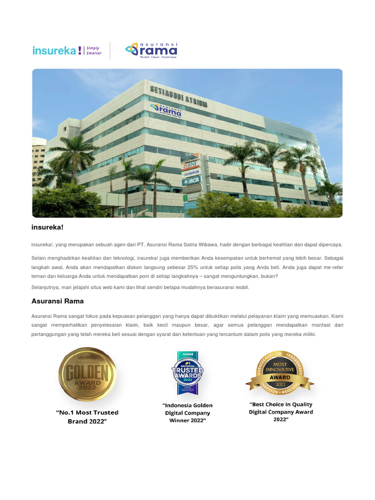 Diskon Asuransi Mobil Insureka! | PDF