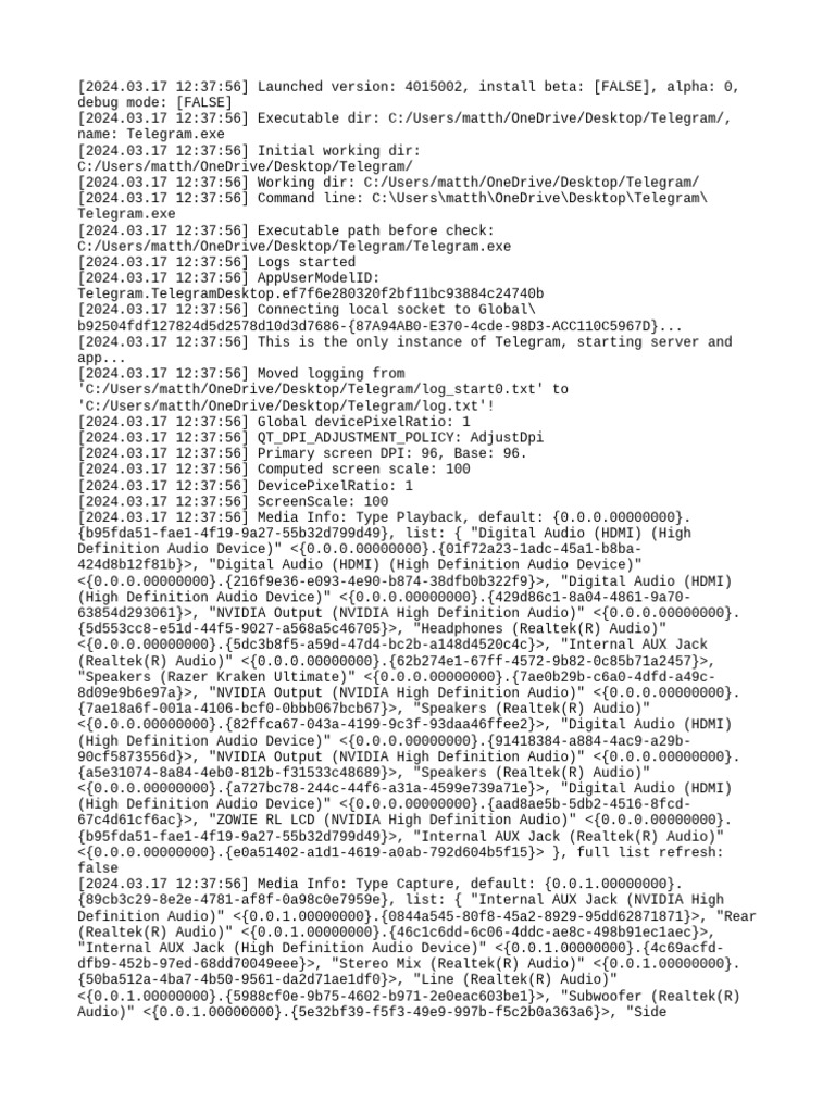 Log | PDF | Desktop Computer | Computing