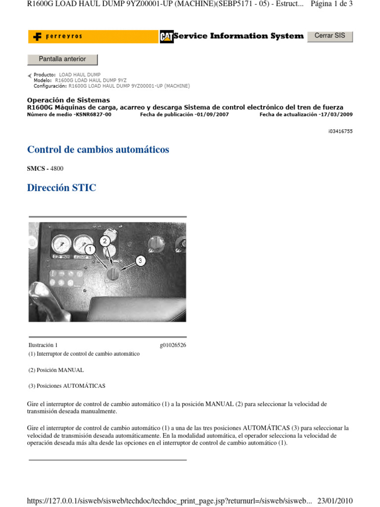 control de cambios automaticos | PDF | Cambiar | Transmisión automática