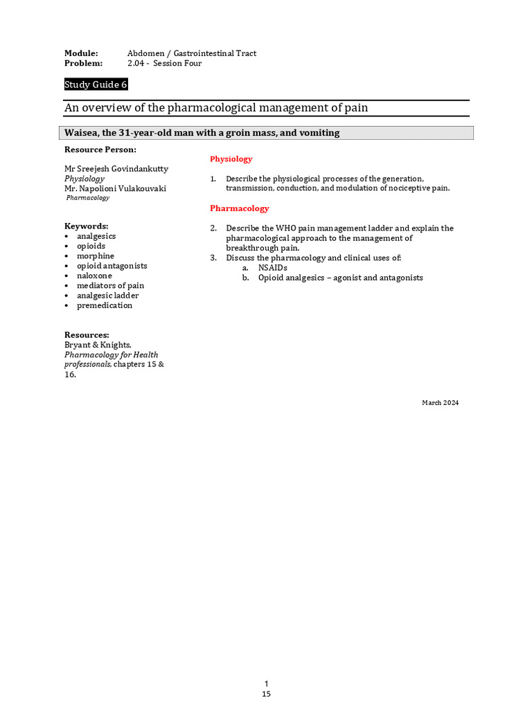 Session 4 | PDF | Informed Consent | Analgesic