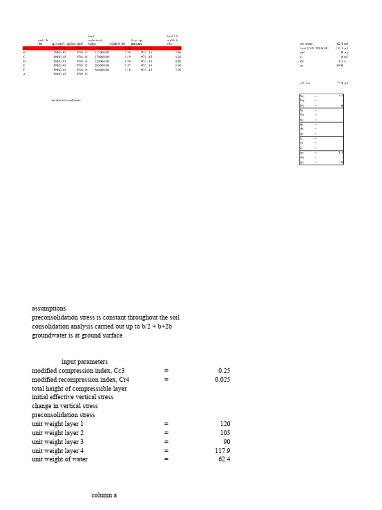 Settlement Calculations | PDF | Geotechnical Engineering | Soil Science