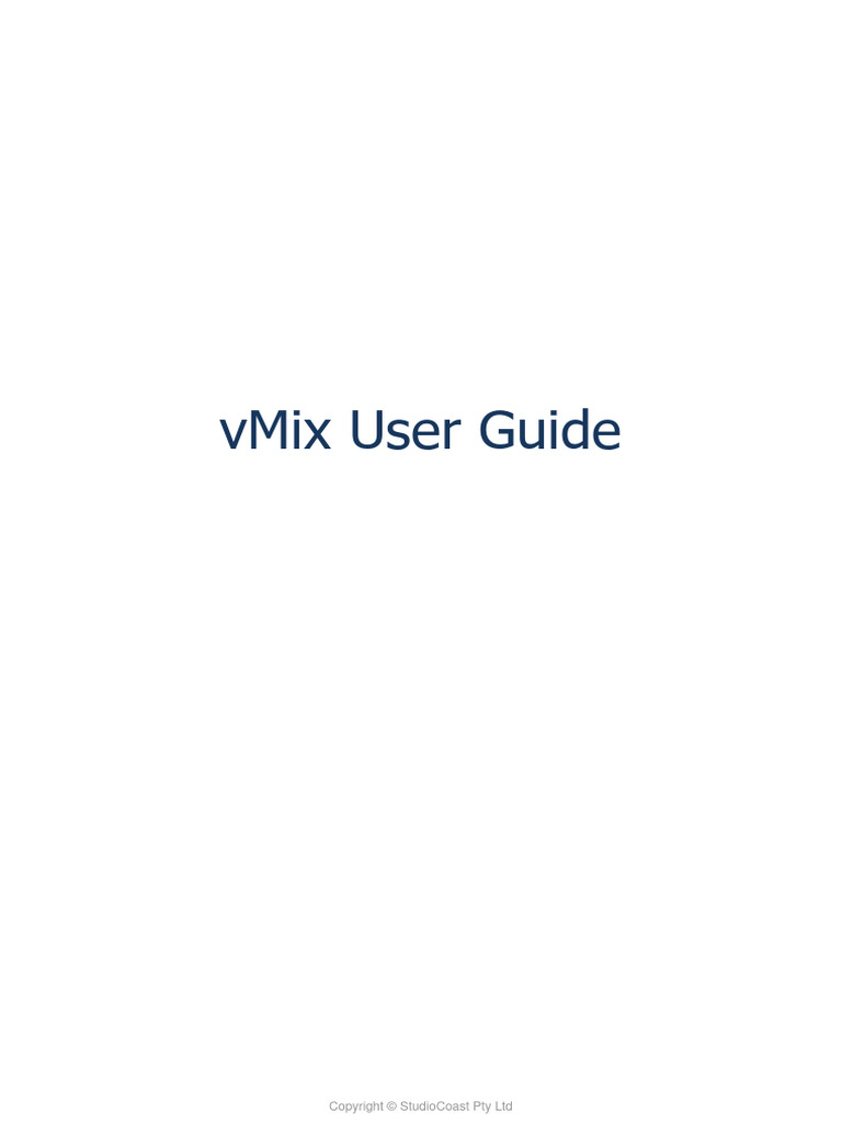 V Mix User Guide | PDF | Window (Computing) | Button (Computing)