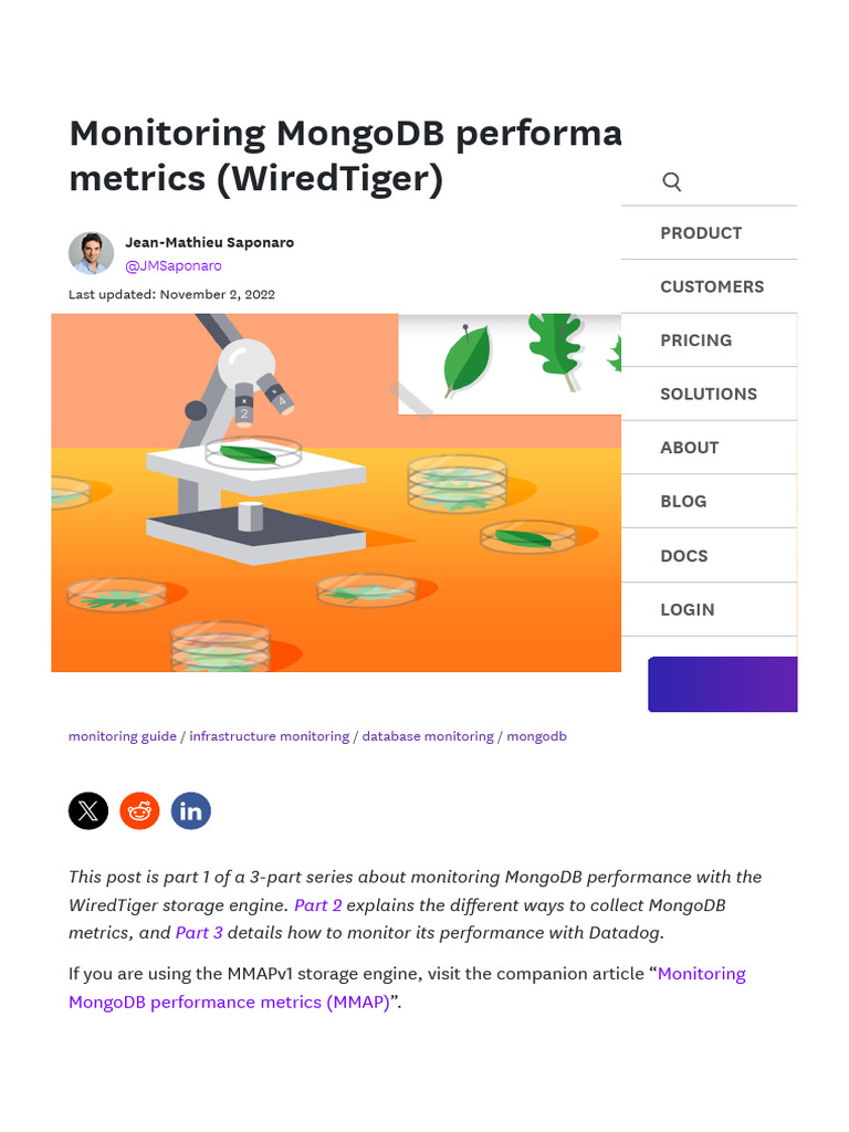 Monitoring MongoDB Performance Metrics (WiredTiger) - Datadog | PDF | Mongo Db | Computer Data ...