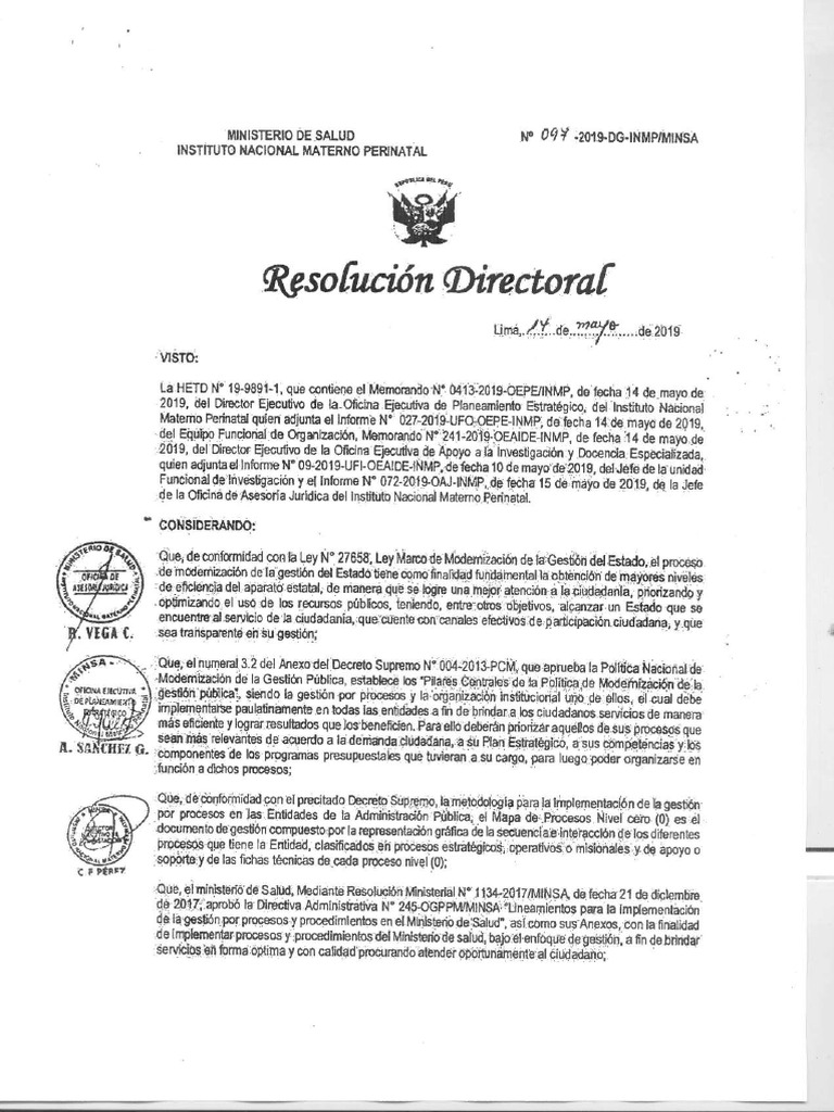 Mapa de Procesos de Nivel Cero Del Inmp | PDF