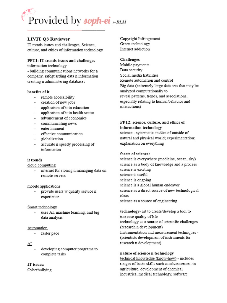 Livit Q3 | PDF | Science | Data