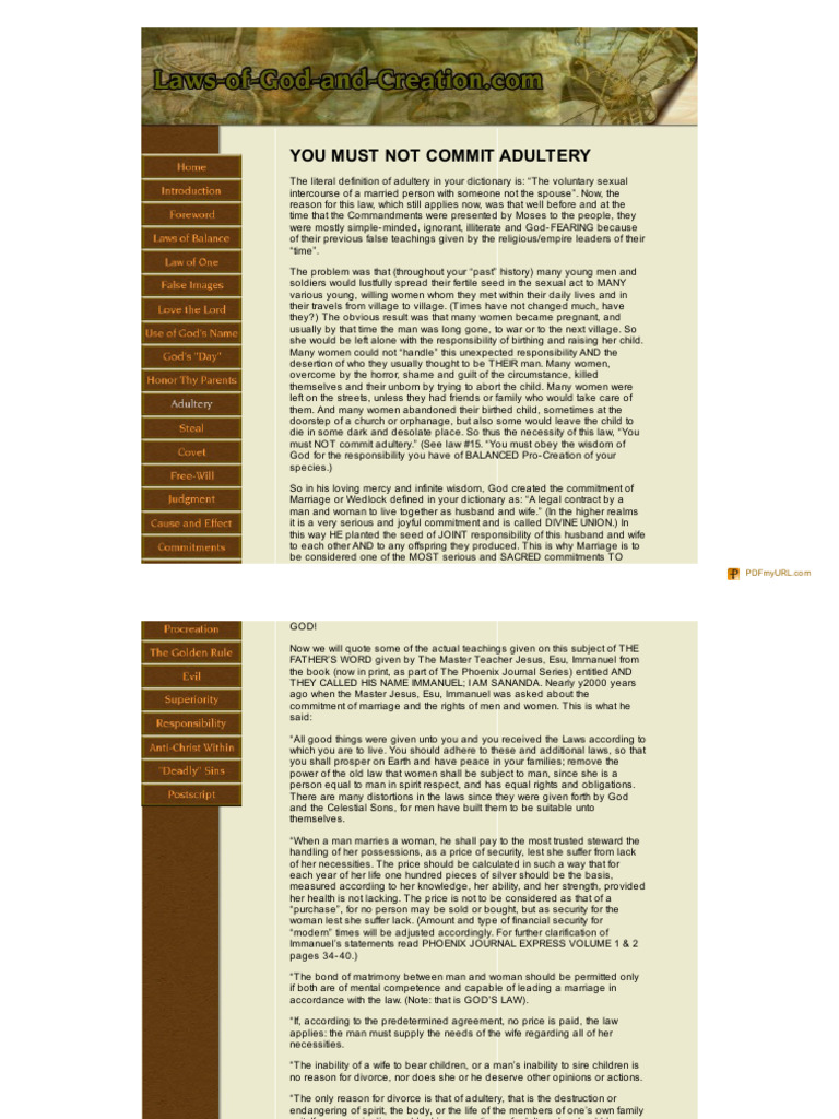 Adultery | PDF | Adultery | Marriage