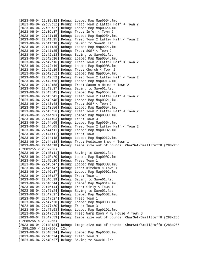 Easyrpg Log | PDF | Debugging | Computer Engineering