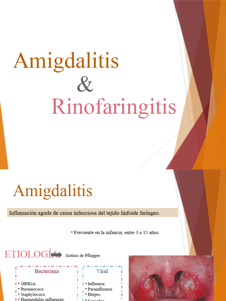 Amigdalitis y rinofaringitis | PDF | Resfriado comun | Enfermedades y ...