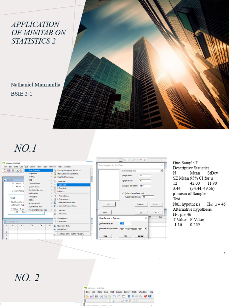 Assignment 1 Stats Lab 2 | PDF | P Value | Statistics