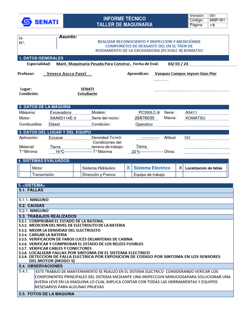 INFORME+TECNICO+-+Vasquez | PDF | Conector eléctrico | Bienes manufacturados