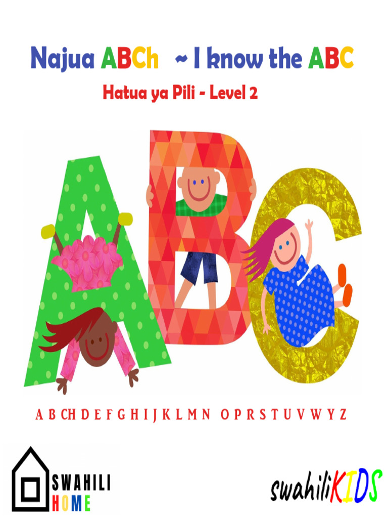 Najua ABCh L2 - Swahili KIDS Book | PDF | Phonetics | Linguistics