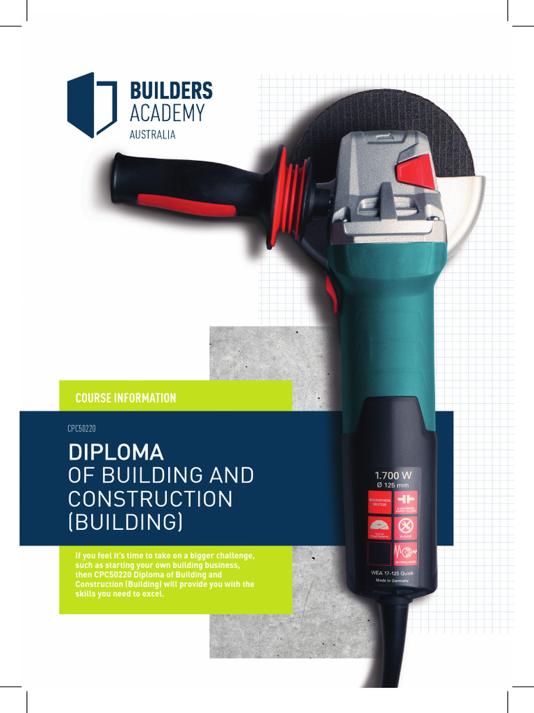 CPC50220 Diploma Course Overview | PDF | Learning