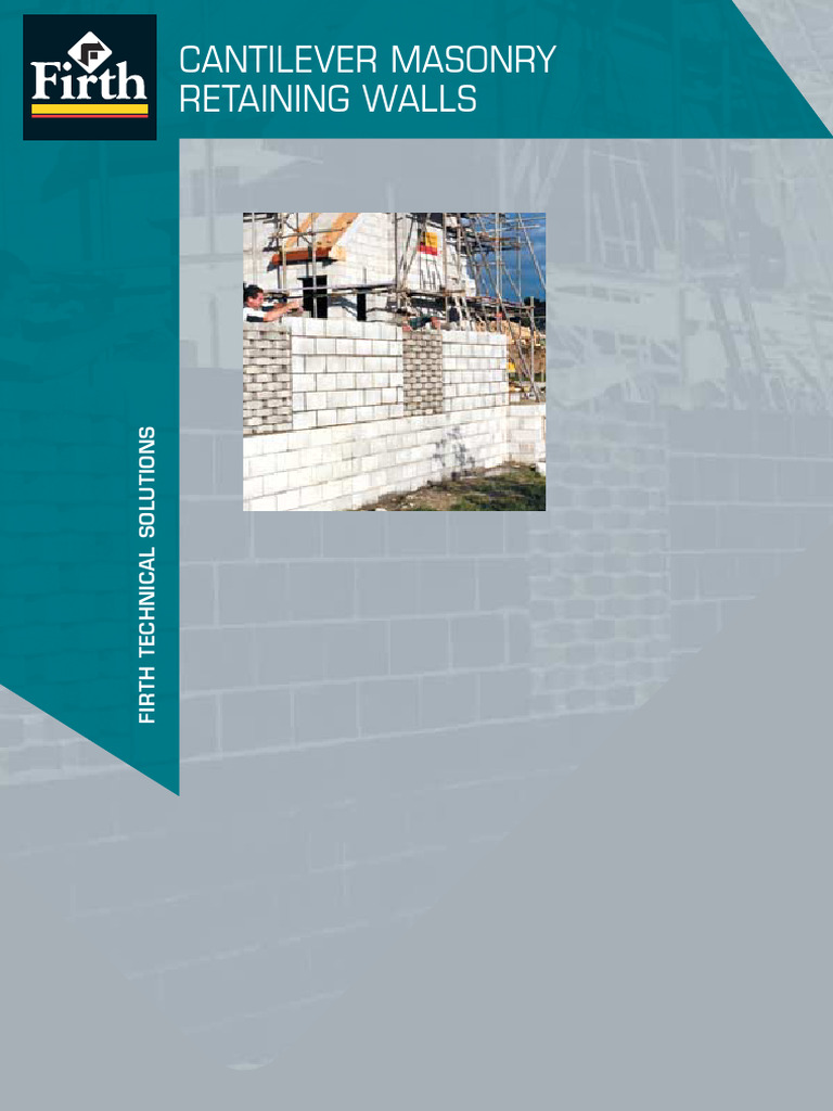 Firth Cantilever Retaining Wall Guide | PDF | Friction | Concrete