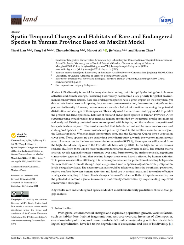 Spatio-Temporal Changes and Ha | PDF | Receiver Operating ...