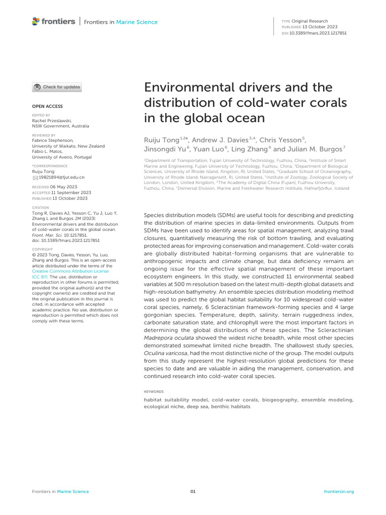 Environmental Drivers and The | PDF | Ecology | Ecological Niche
