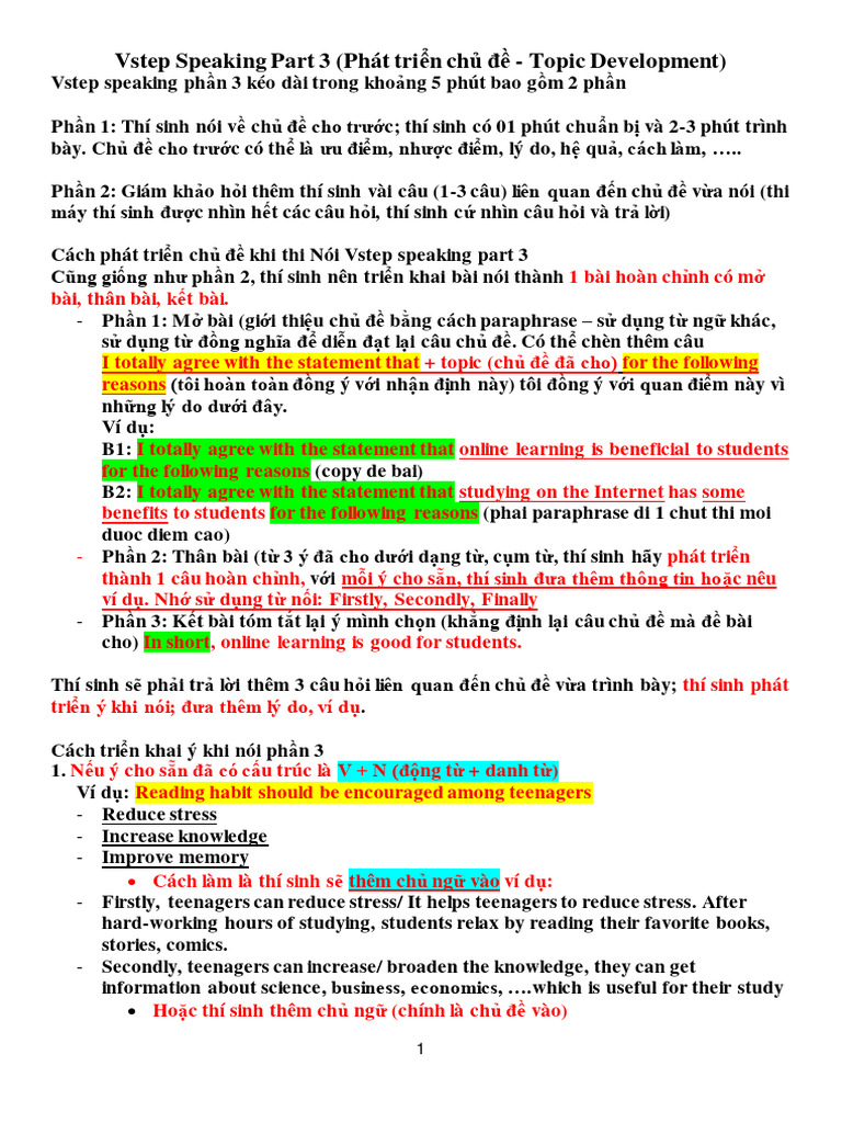 B1C1 Speaking Part 3 | PDF