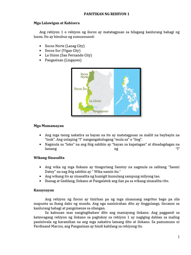 Panitikan NG Rehiyon | PDF