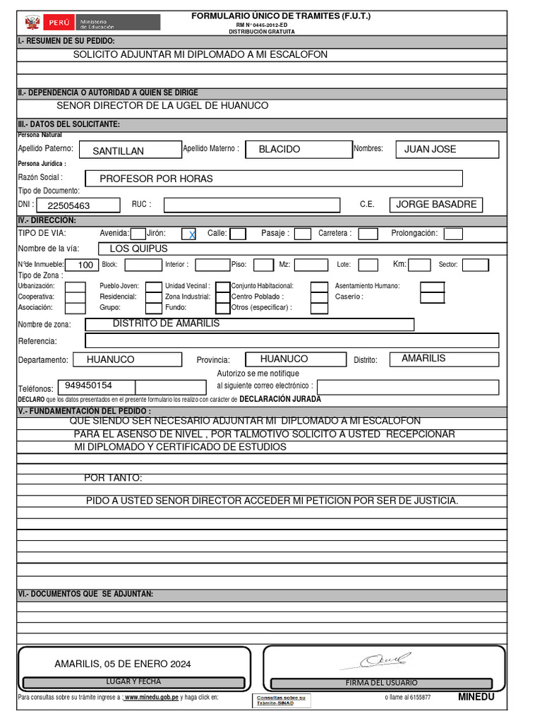 Solicito Adjuntar | PDF