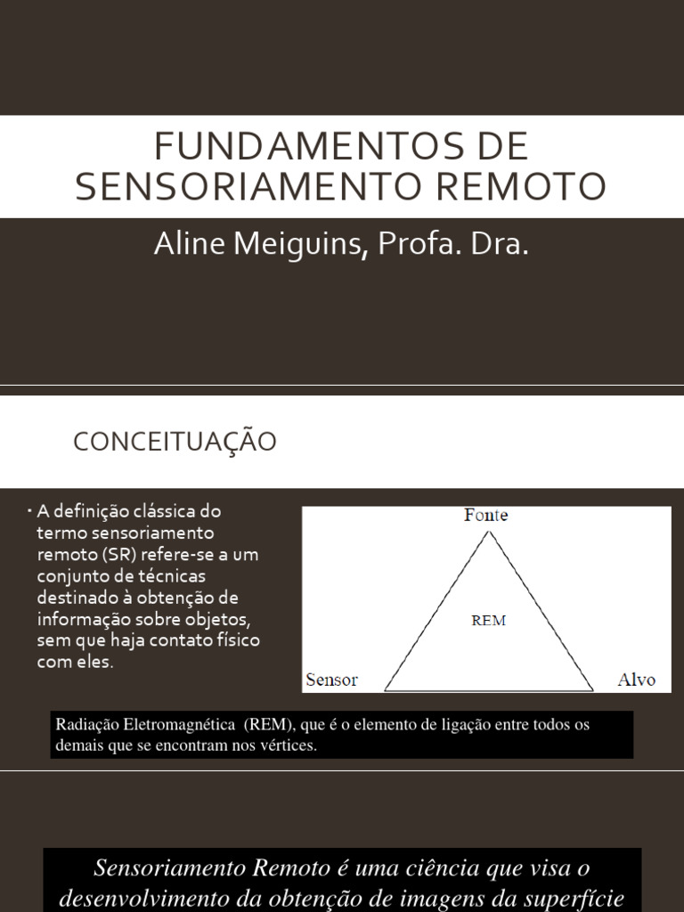 Fundamentos do Sensoriamento Remoto | PDF | Radar | Radiação ...