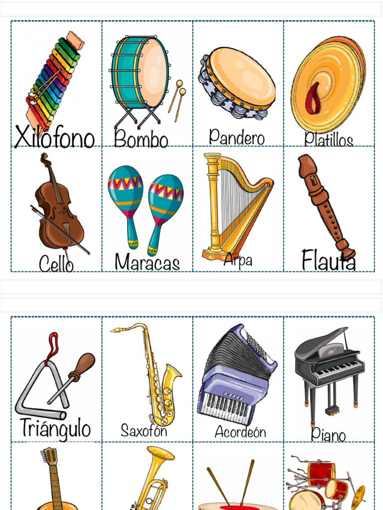 Memorama - Instrumentos Musicales | PDF