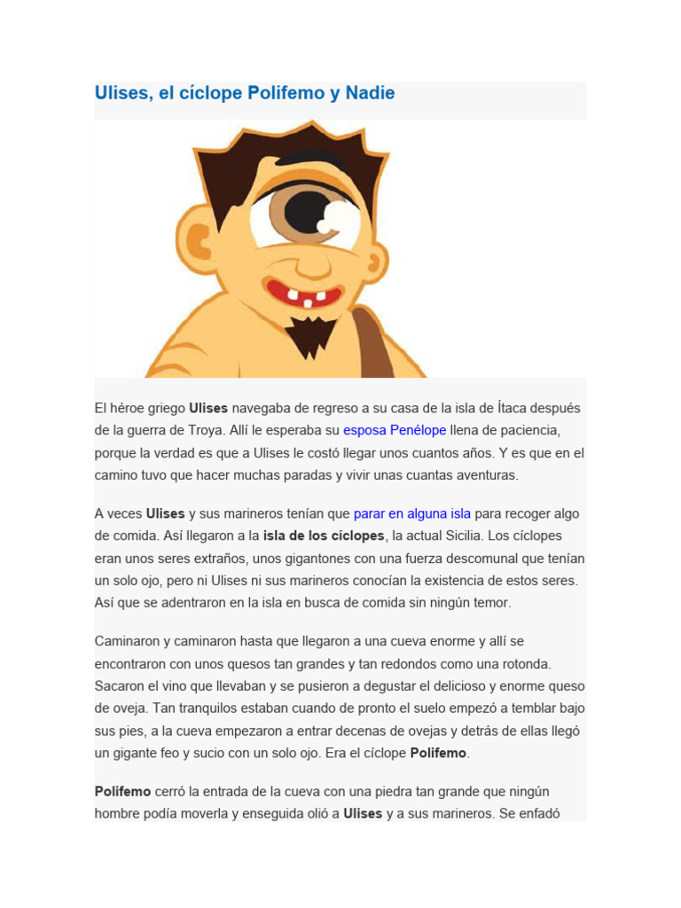 Ulises, Trabajo | PDF | Odiseo