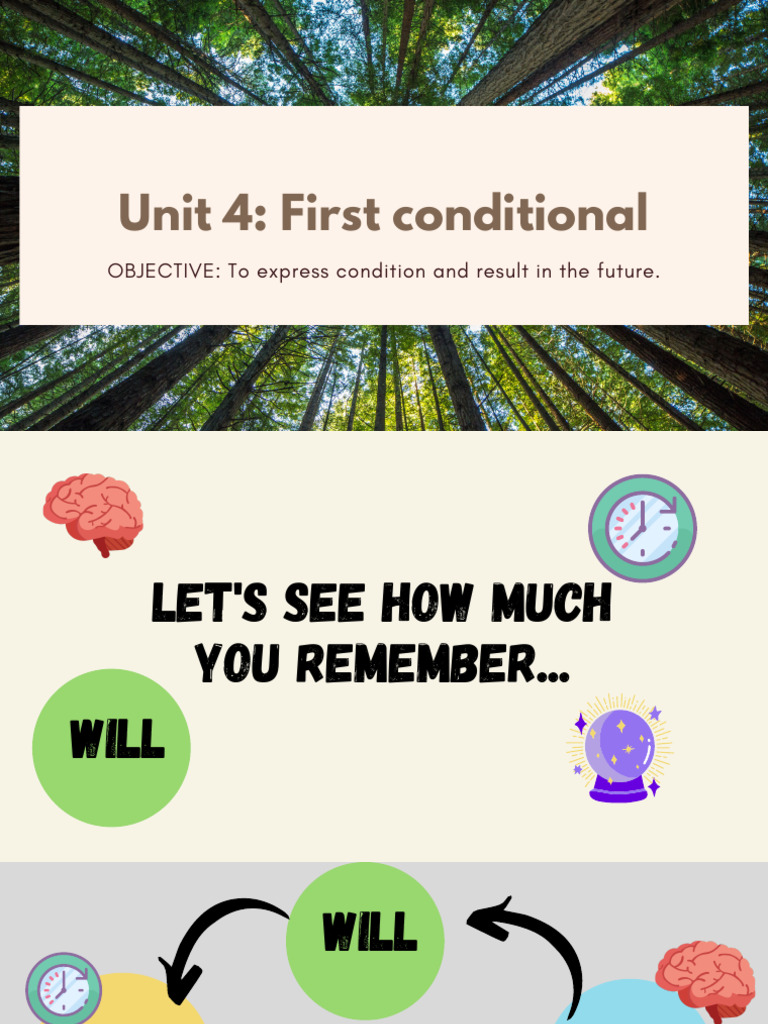 8°unit 4 - First Conditional | PDF | Nature | Sustainable Development