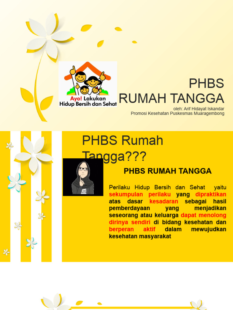 PHBS Rumah Tangga: Panduan Praktis Sehat | PDF | Pengembangan Diri ...