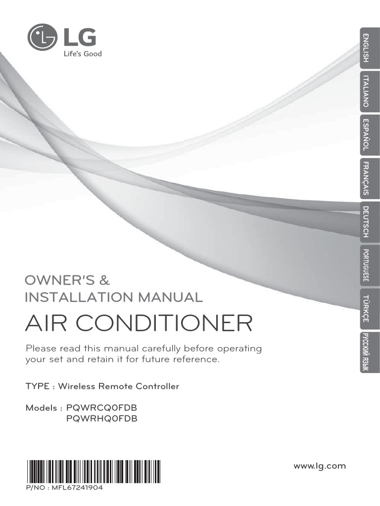 LG Wireless Remote Controller Manual | PDF | Remote Control | Fahrenheit