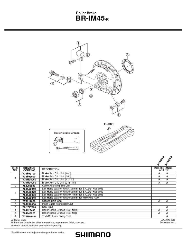 Shimano Bremsbelge Bersicht Pdf