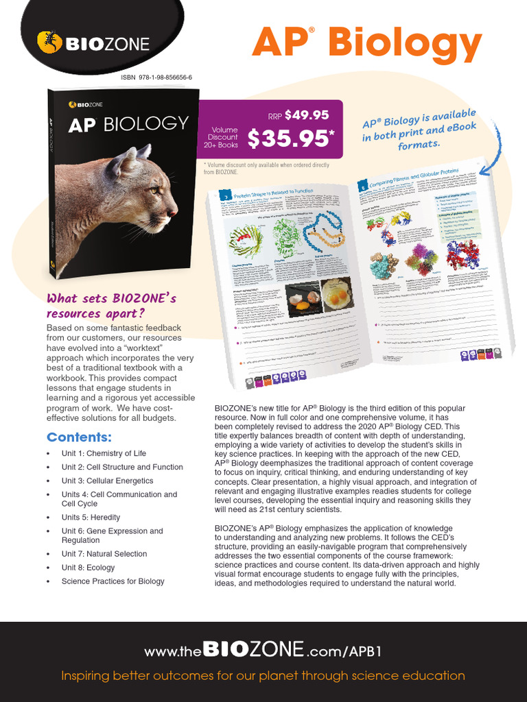 AP Biology Flyer | PDF | Biology | World Wide Web
