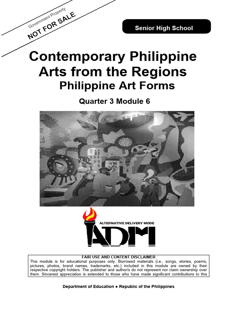 SHS Q3 Mod6 Philippine Art Forms v5 | PDF | Weaving | Textiles SHS Q3 Mod6 Philippine Art Forms v5 | PDF | Weaving | Textiles