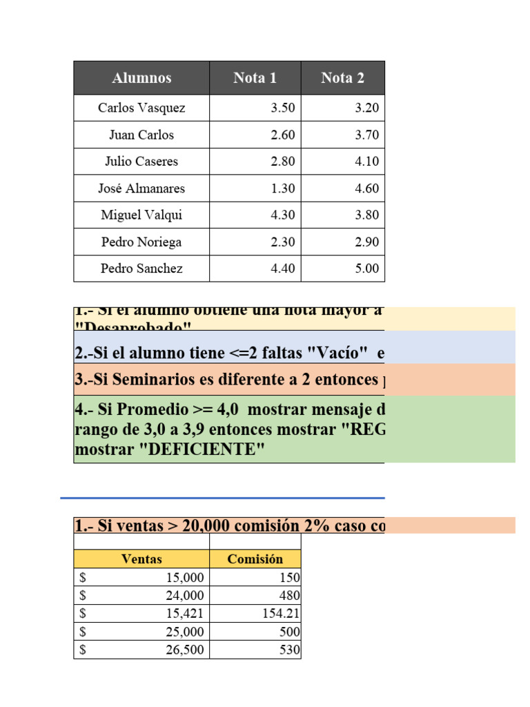 EXCEL EJERCICIOS | PDF