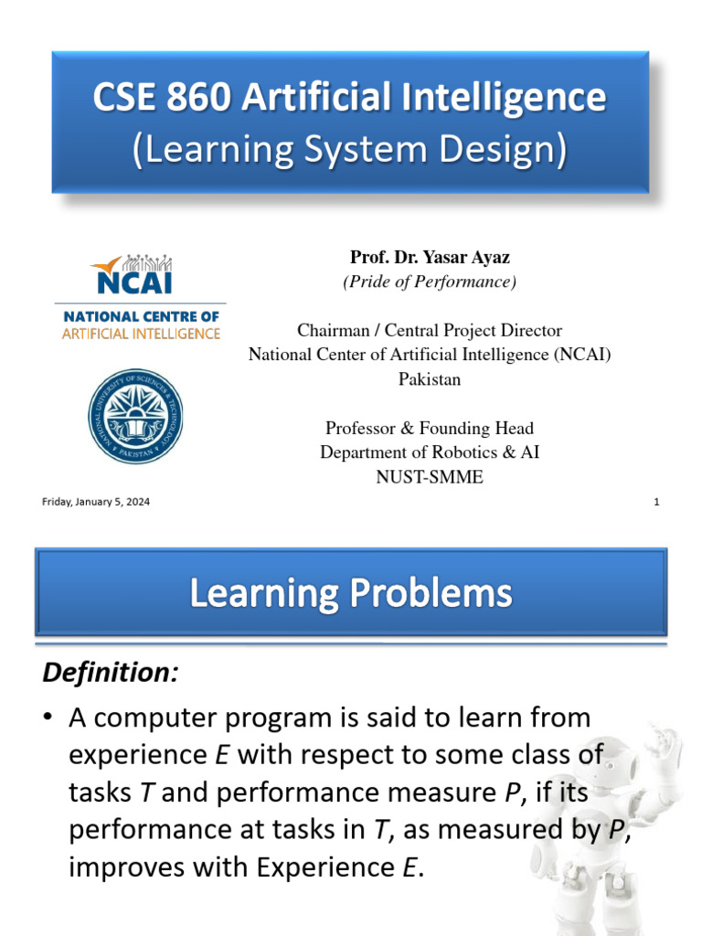 Cse860 16 Learning System Design Pdf Artificial Intelligence