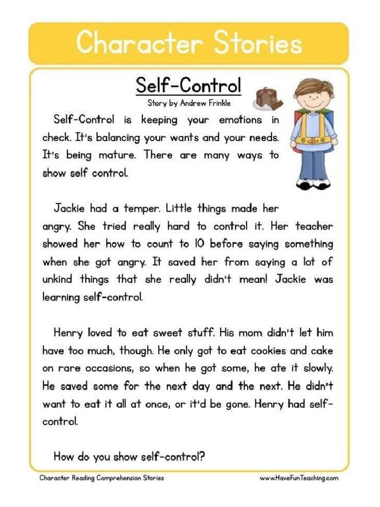 Short Character Stories Grade 6 | PDF