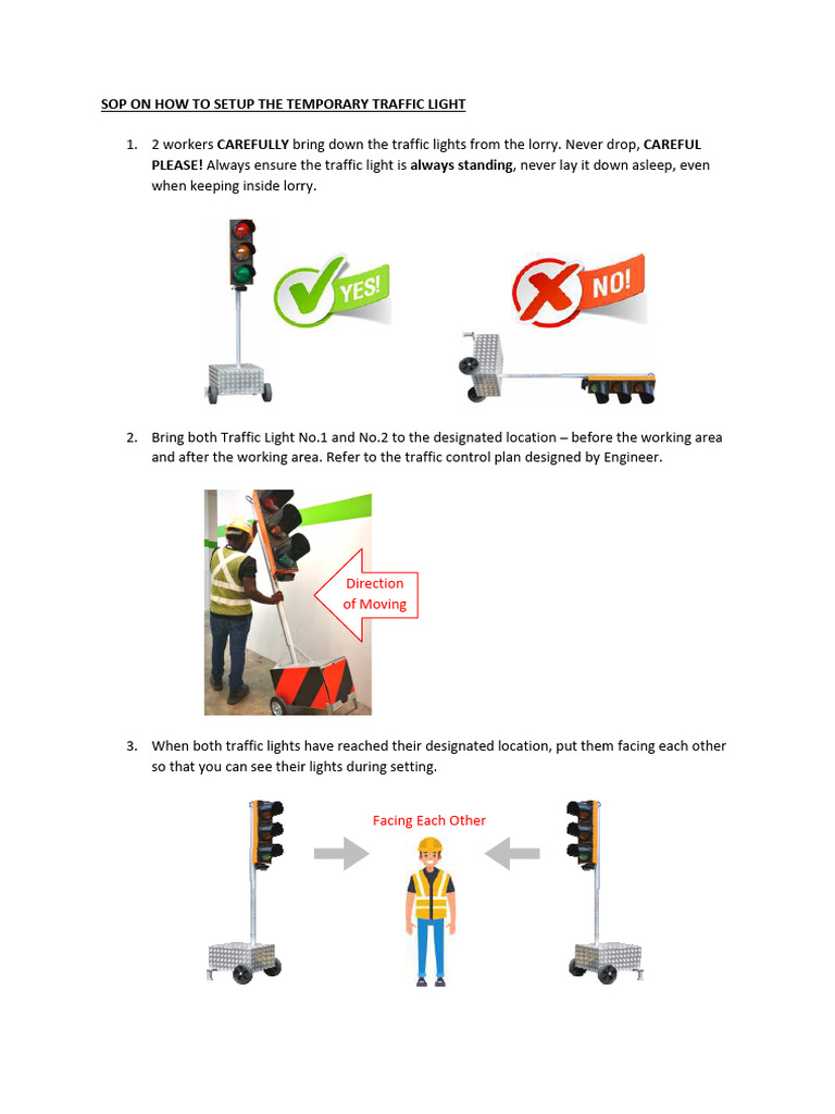 SOP Traffic Light | PDF | Traffic Light | Land Transport