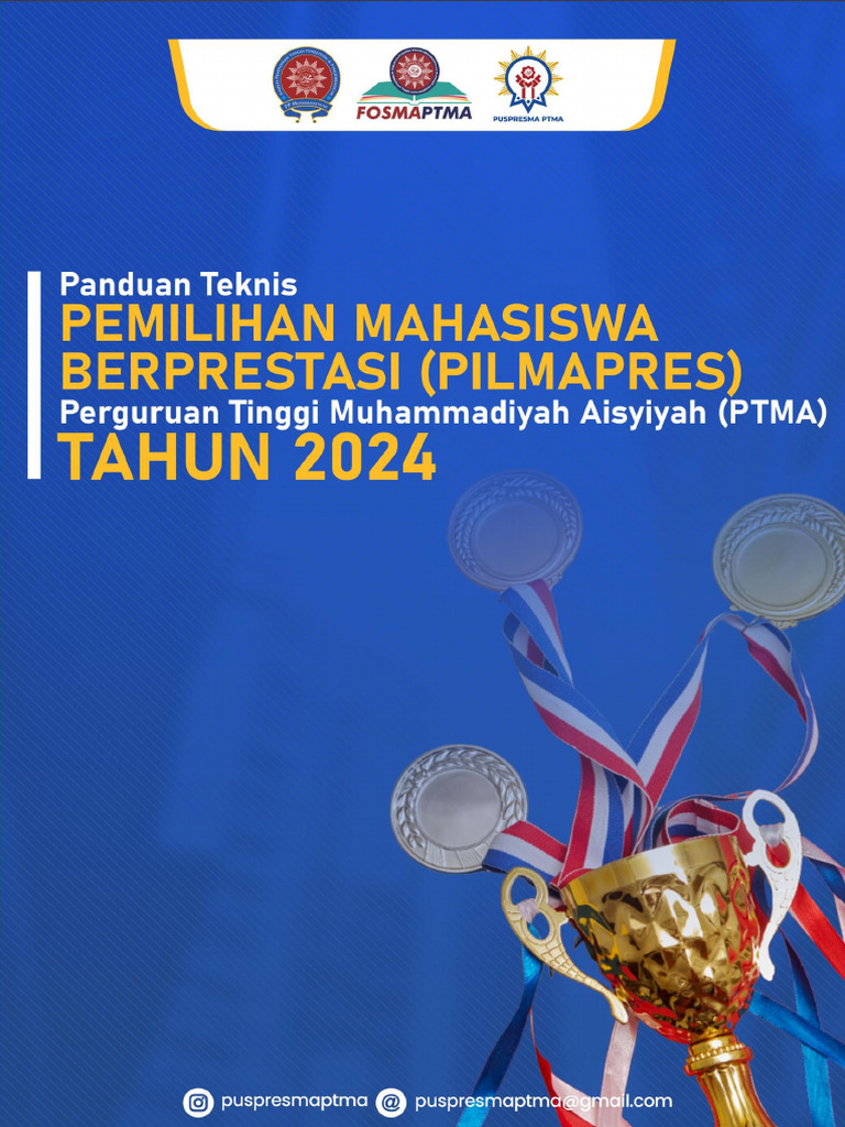 Buku Panduan Teknis Pilmapres PTMA 2024 | PDF