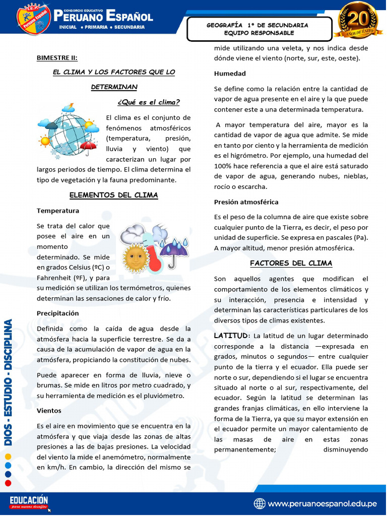 Clima Peru | PDF | Clima | La contaminación del agua