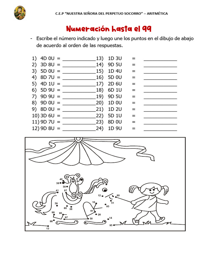 Numeración Hasta El 99 - 20-03 | PDF
