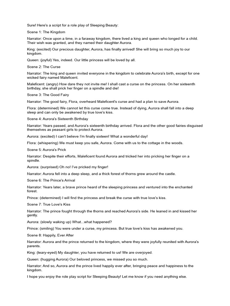 sleeping beauty | PDF | Sleeping Beauty | Fairy Tales
