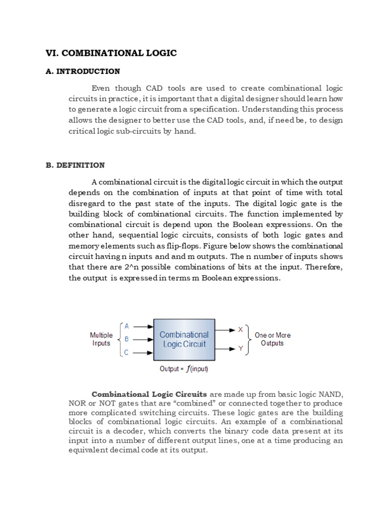 Module Vi Combinational Logic Circuit Pdf Logic Gate Boolean Algebra