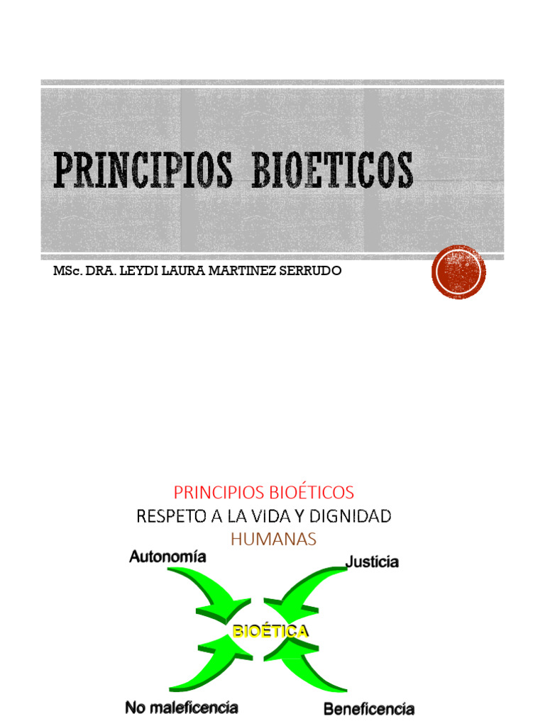 PRINCIPIOS BIOETICOS | PDF | Bioética | Autonomía PRINCIPIOS BIOETICOS | PDF | Bioética | Autonomía