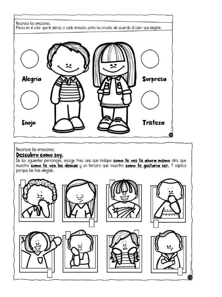 Recortables EMOCIONES | PDF