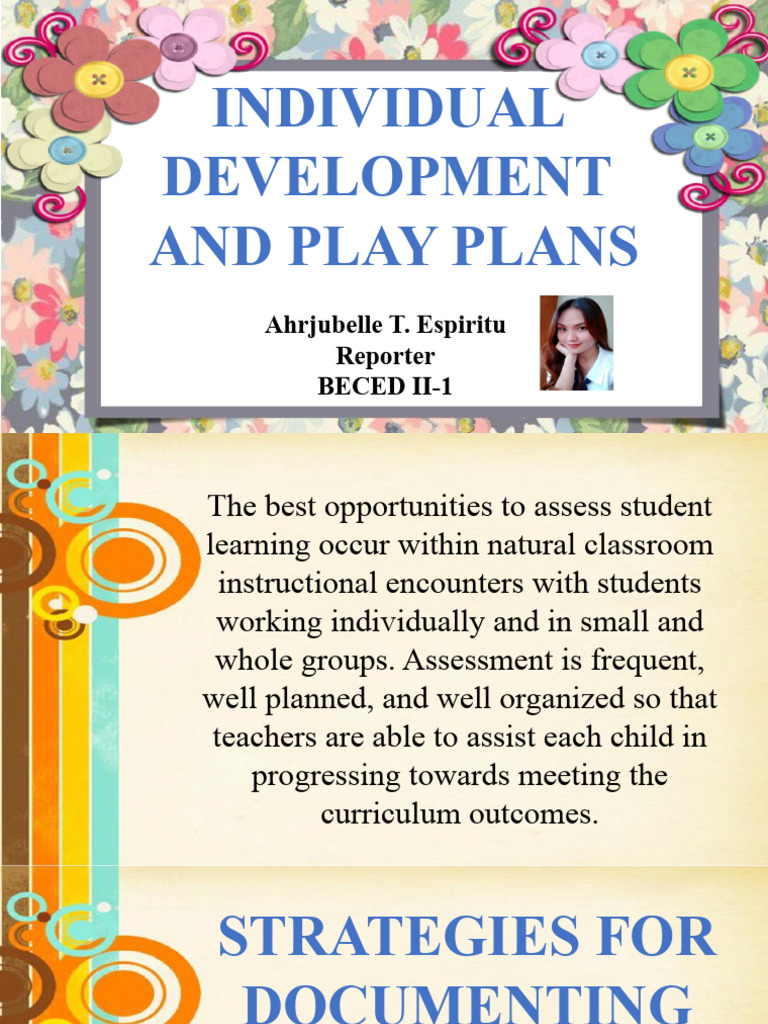 7.5 Part 1 Developing Individual Play Plans | PDF | Learning | Behavior ...