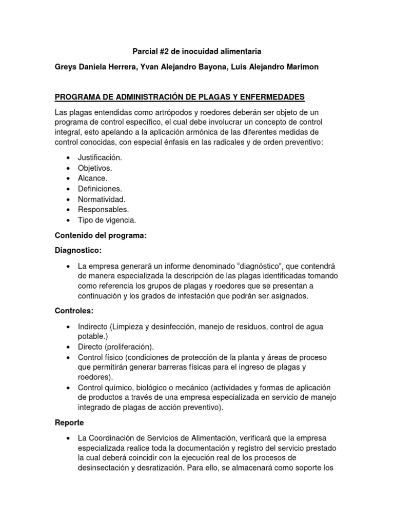 El Programa de BPM | PDF | Agua | Agua potable