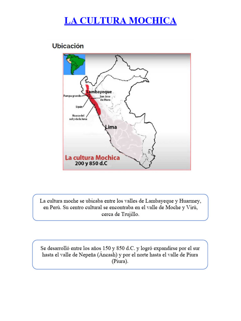 Características de la Cultura Mochica | PDF | Historia