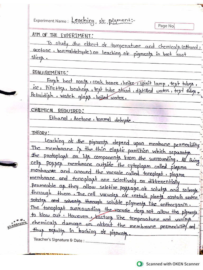 Botany Practical Record | PDF